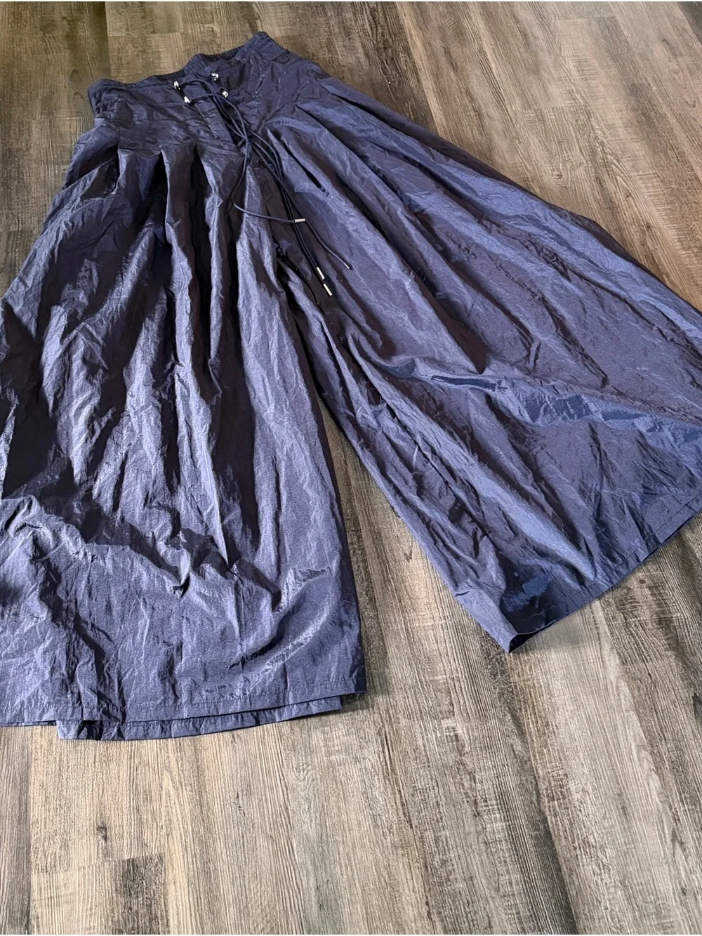 AKIRA | Pants & Jumpsuits | Akira Blacknavy Laceup Wide Leg Trousers ...